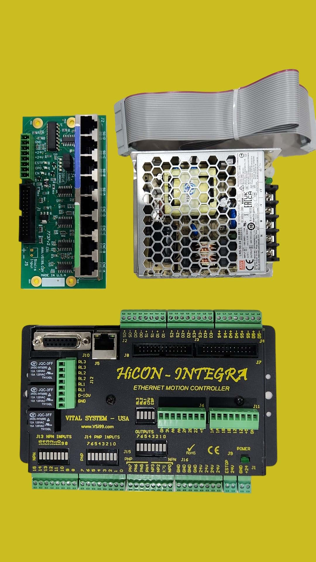Mach4 Motion Control Board, Mach4 CNC Ethernet Motion Controller - HiCON Integra - Vital Systems